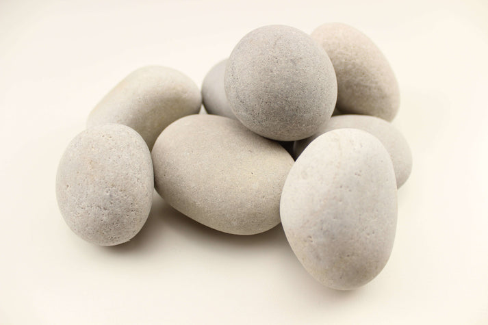 Off-White/Light Gray Fire Stones | Stone Decorative